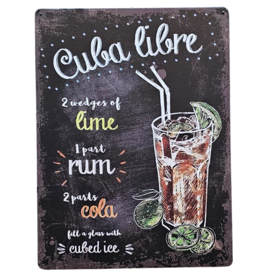 Letrero CUBA LIBRE– JSS STORE